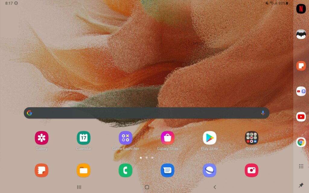 Samsung mang Taskbar của Z Fold3 lên Galaxy Tab S7 series