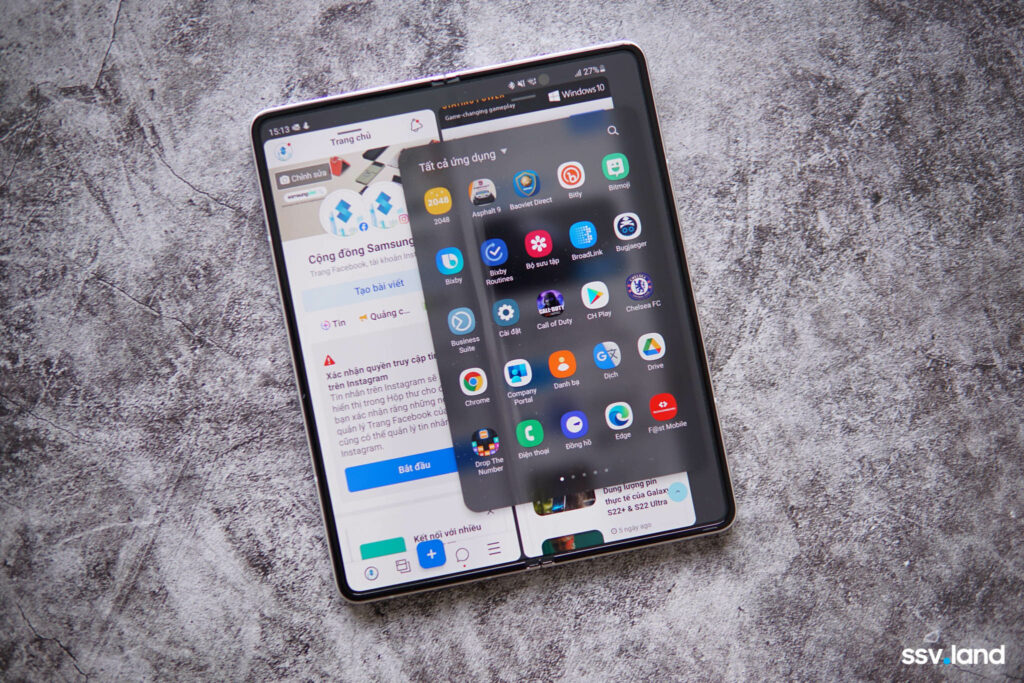 Taskbar: ghim ứng dụng để truy cập nhanh chóng trên Galaxy Z Fold3