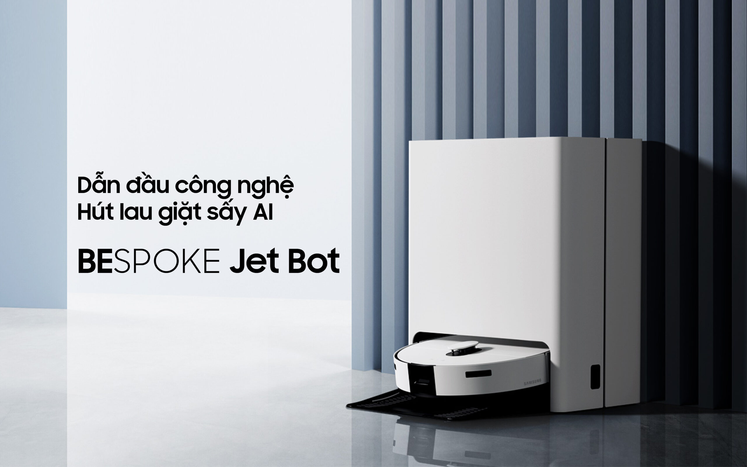 Samsung ra mắt robot hút lau giặt sấy Bespoke Jet Bot: tích hợp AI