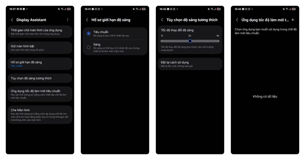 Display Assistant Beta trên One UI 7 cho phép tuỳ chỉnh cài đặt màn hình